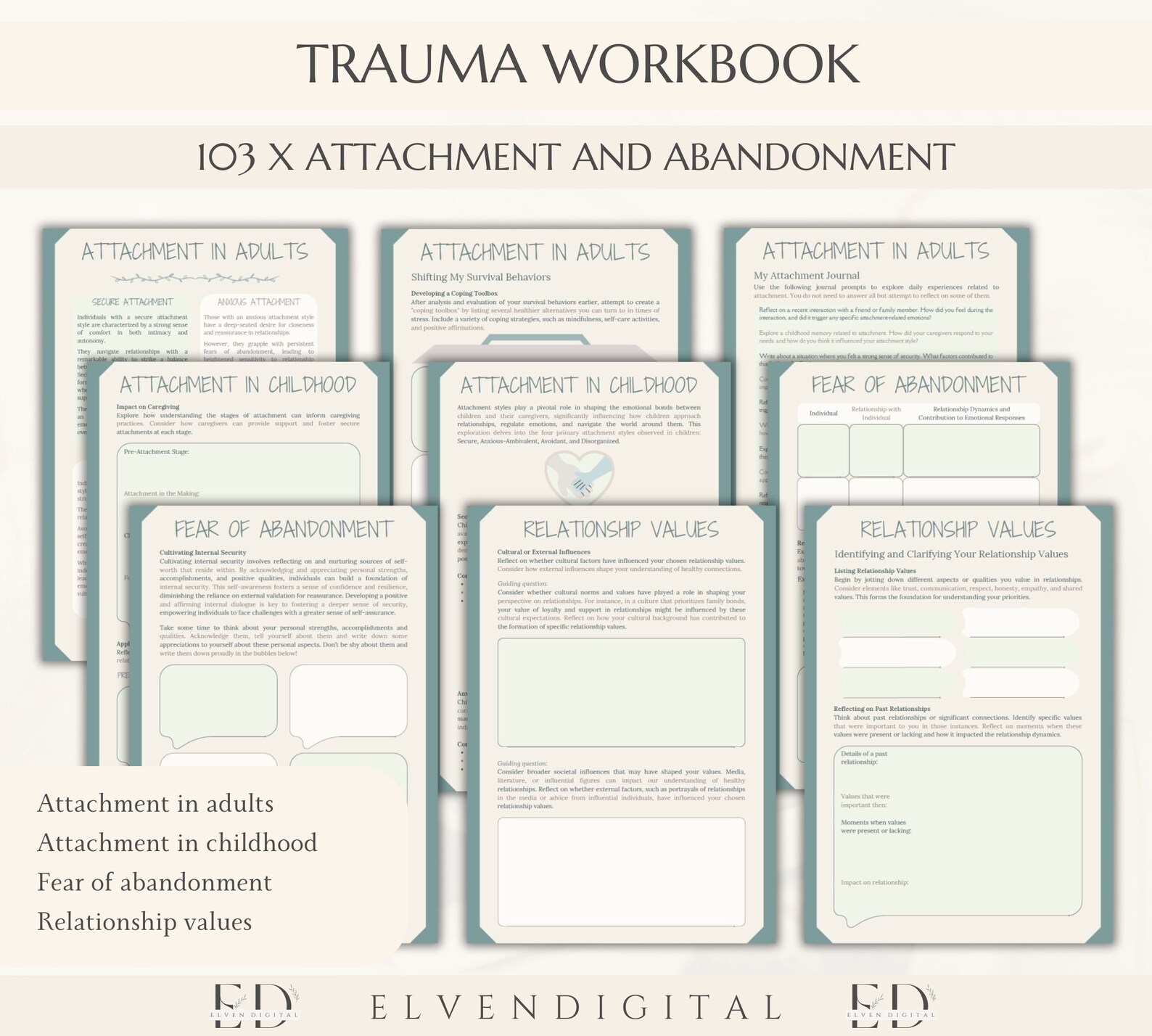 Trauma Worksheets for Therapist Trauma Bundle Therapy Scripts Trauma ...