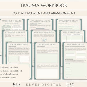 Trauma Worksheets for Therapist Trauma Bundle Therapy Scripts Trauma ...