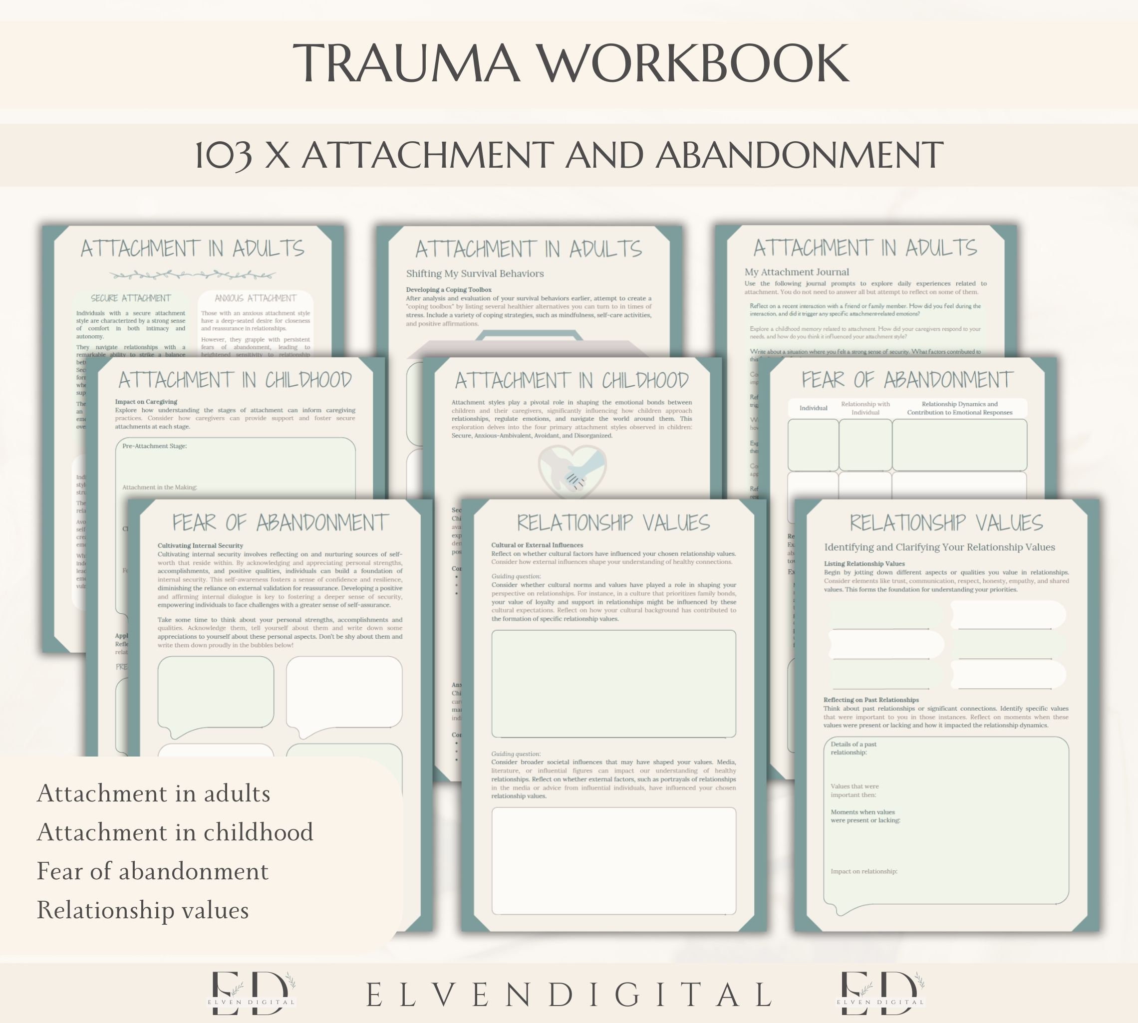 Trauma Worksheets for Therapist Trauma Bundle Therapy Scripts Trauma ...