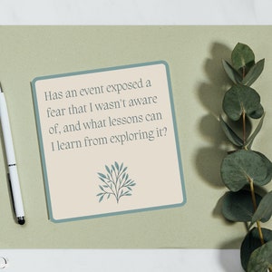 Emotional Questions Processing Fear Flashcards, Journaling Prompt Cards ...