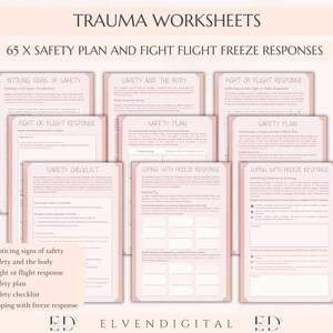 Trauma Therapy Worksheets Adult Mega Bundle Attachment Styles ...