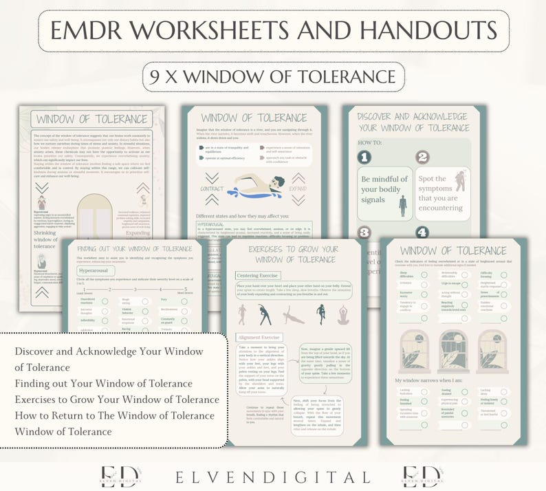 EMDR Worksheets for Therapist EMDR Bundle Therapy Scripts EMDR Handouts ...
