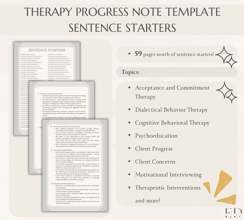 Therapy Progress Notes Cheat Sheet Bundle SMART Goals - Etsy UK