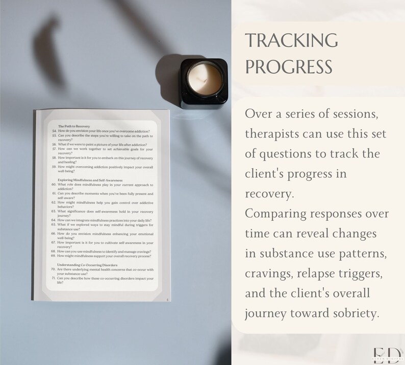 Substance Abuse Addiction Therapy Session Questions for Client Recovery ...