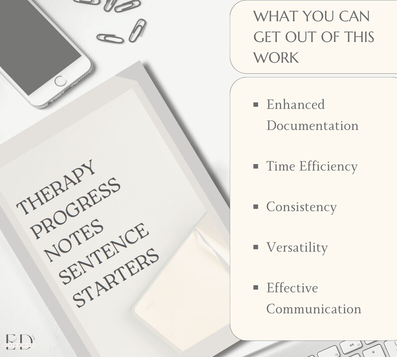 Therapy Progress Notes Sentence Starters Words Phrases Statements Cheat ...