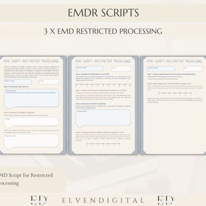 EMDR Worksheet Bundle Eye Movement Psychotherapy Bundle EMDR Scripts ...