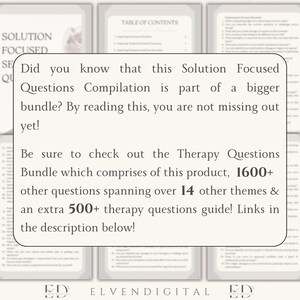 Solution Focused Brief Therapy Questions SFBT SFT Questions Cheat Sheet ...