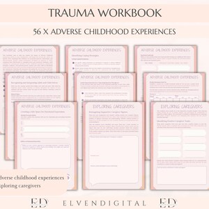 Trauma Therapy Worksheets Adult Mega Bundle Attachment Styles ...