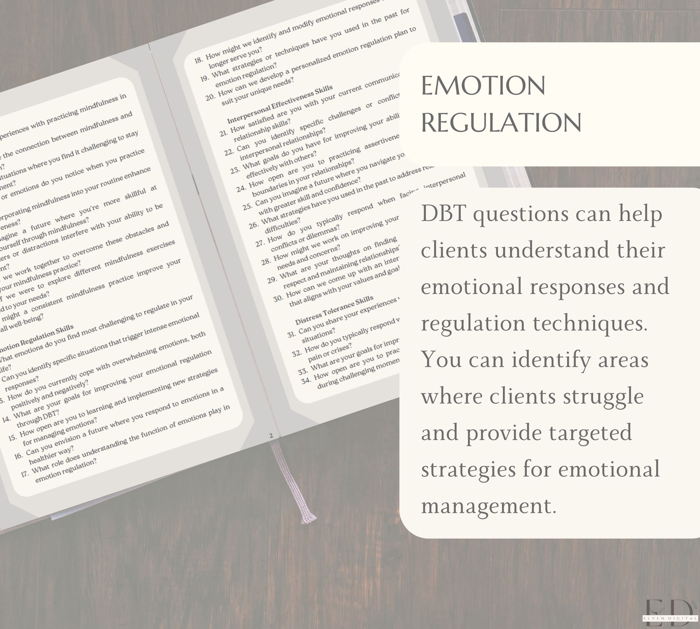 Dialectical Behavioral Therapy Session Questions DBT Cheat Sheet DBT ...