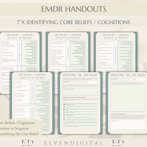 EMDR Worksheets for Therapist EMDR Bundle Therapy Scripts EMDR Handouts ...