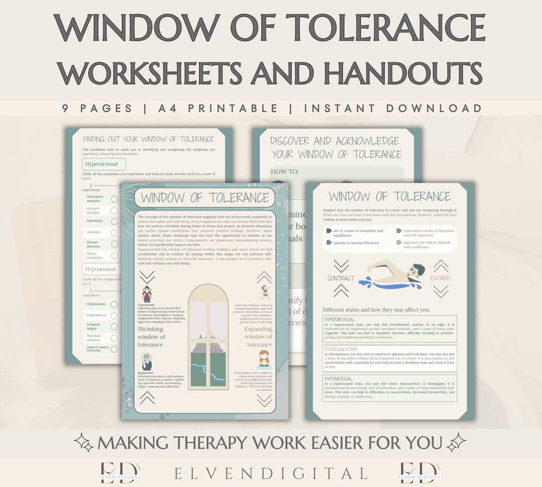 Zones of Regulation Coping Skills Emotional Regulation CBT PTSD Window ...