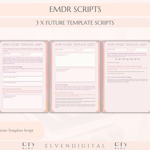 EMDR Worksheet Bundle EMDR Script for Therapist EMDR Therapy Worksheets ...