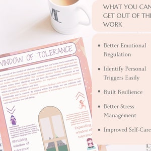 Window of Tolerance Worksheet Emotional Regulation Nervous System ...