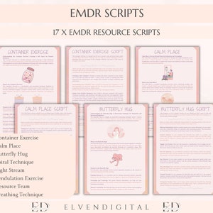 EMDR Worksheet Bundle EMDR Script for Therapist EMDR Therapy Worksheets ...