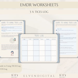 EMDR Worksheet Bundle Eye Movement Psychotherapy Bundle EMDR Scripts ...