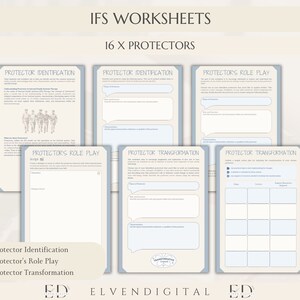 Internal Family Systems Worksheets IFS Cheat Sheets Parts Mapping ...