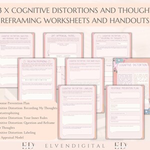 Therapy Workbook Coping Skills Cards Therapist Anxiety Bundle - Etsy