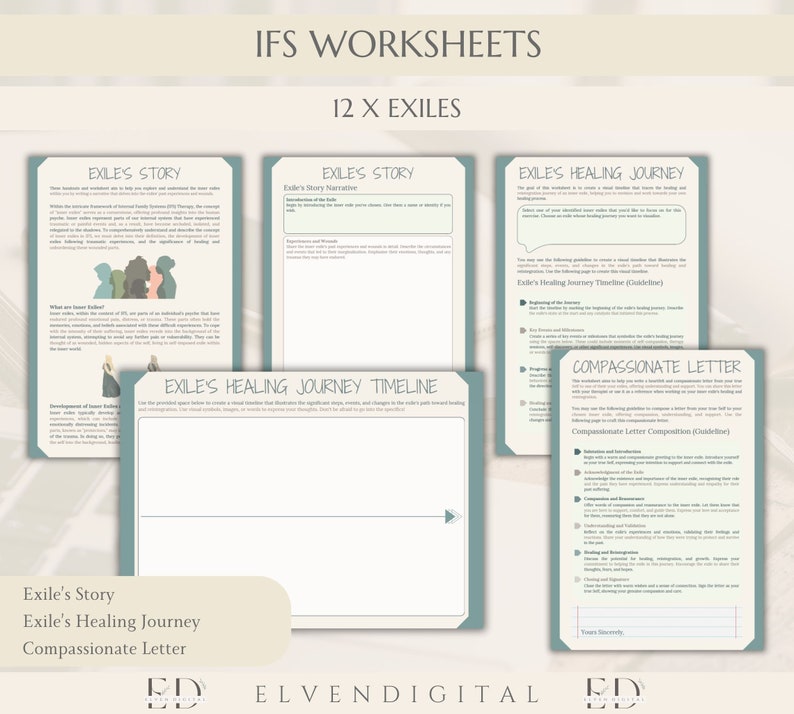 Internal Family Systems Cheat Sheets IFS Therapy Worksheets IFS ...