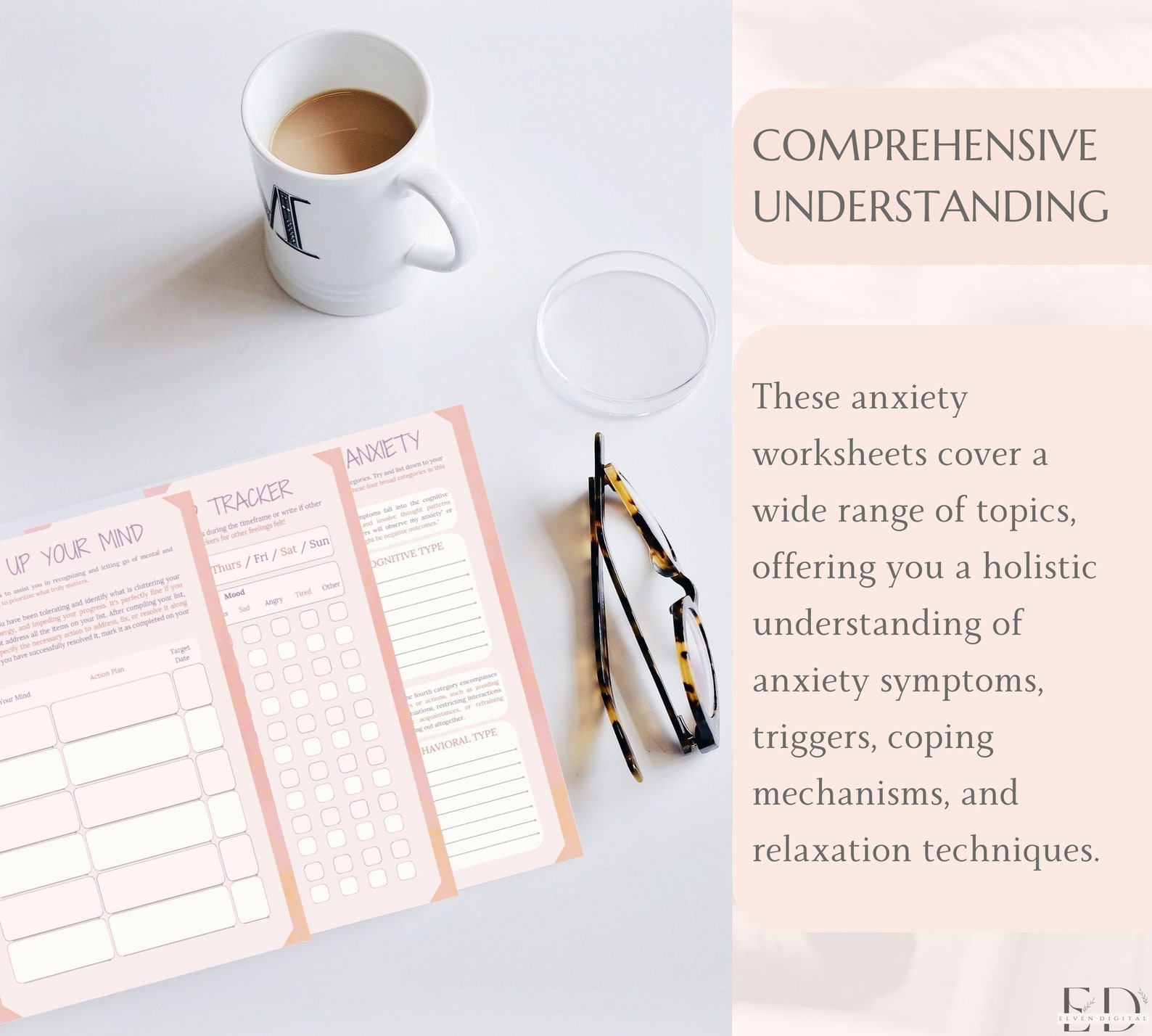 Anxiety Worksheets for Therapist Anxiety Coping Skills Worksheets for ...