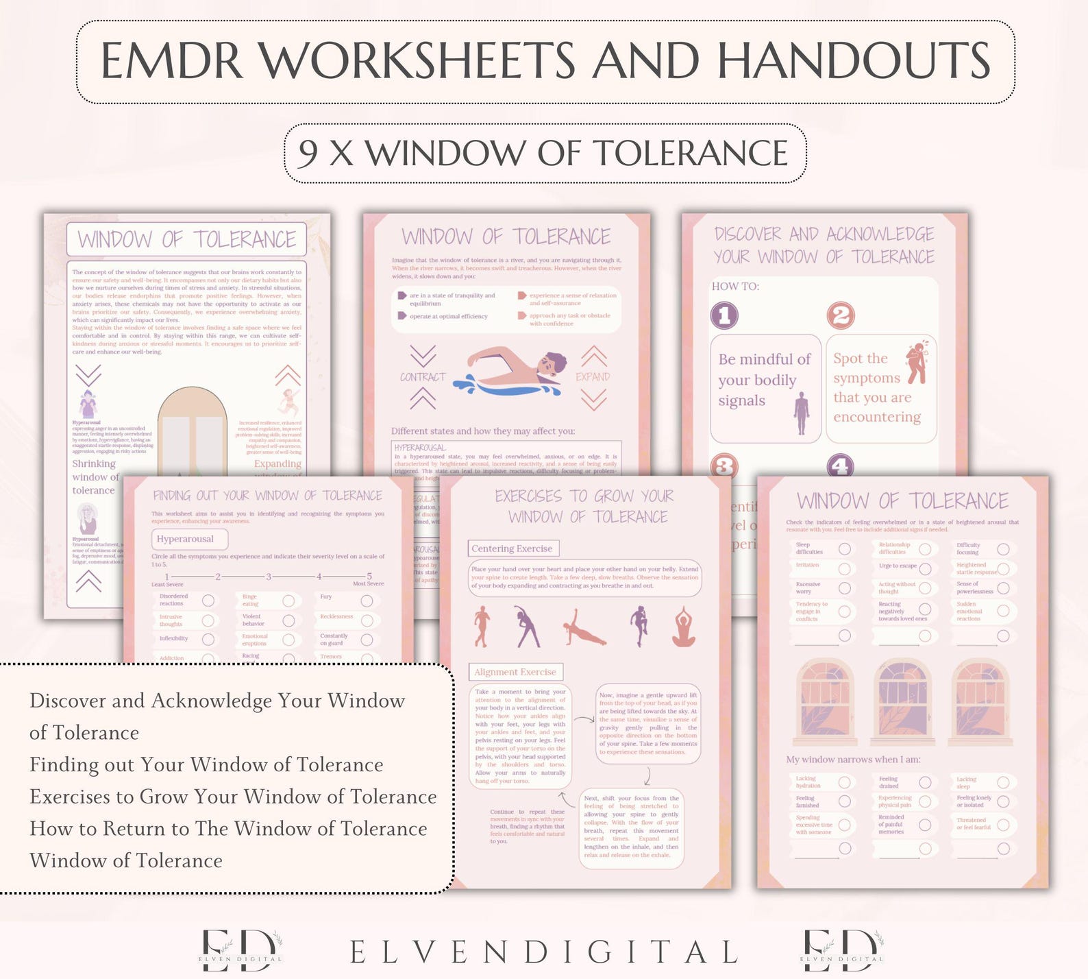 EMDR Worksheet Bundle EMDR Script for Therapist EMDR Therapy Worksheets ...