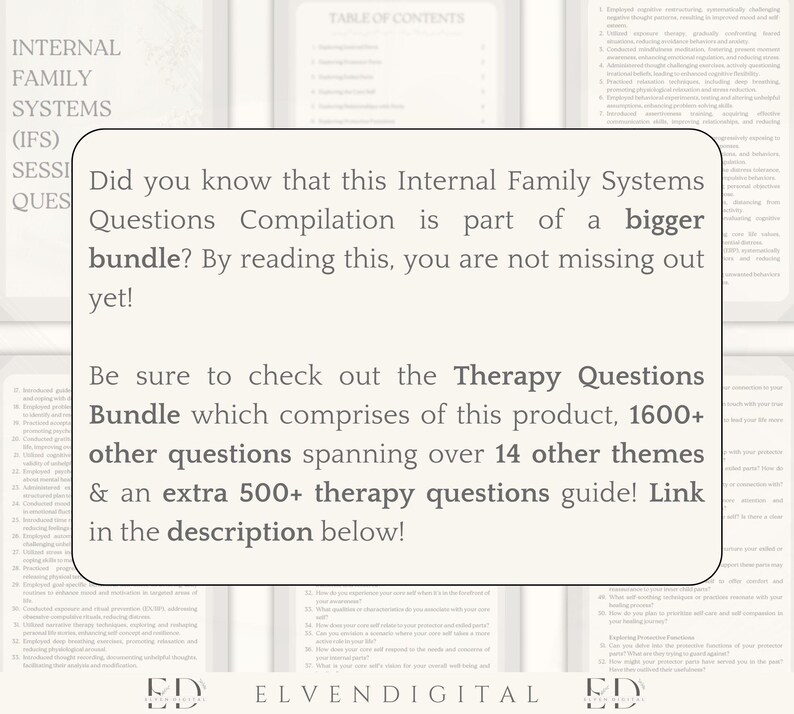 IFS Therapy Questions Internal Family Systems Therapist Cheat Sheet ...