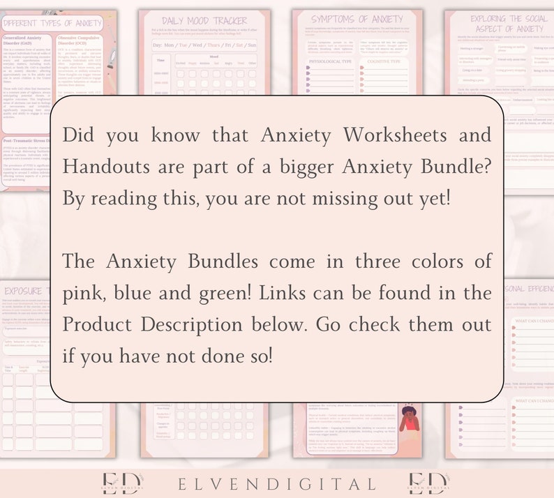 Anxiety Worksheets for Therapist Anxiety Coping Skills Worksheets for ...