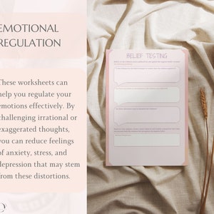 CBT for Anxiety CBT Worksheets for Teen and Adult Challenging Anxious ...