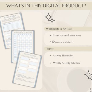 CBT Worksheets Behavioral Activation Counseling Handout Activity ...