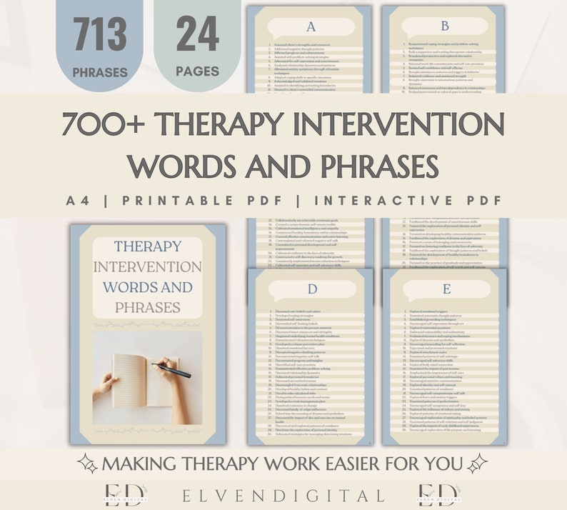 Therapy Session Notes Counseling Planner Printable Therapist Resources ...