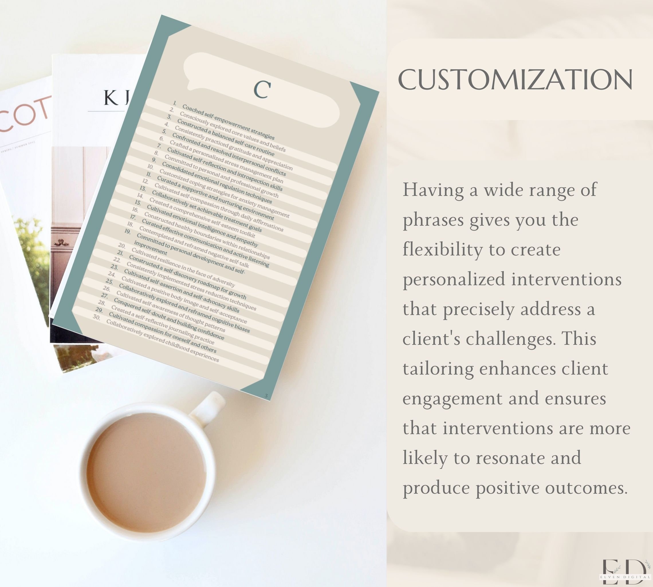 Therapy Session Notes Counseling Planner Printable Therapist Resources ...