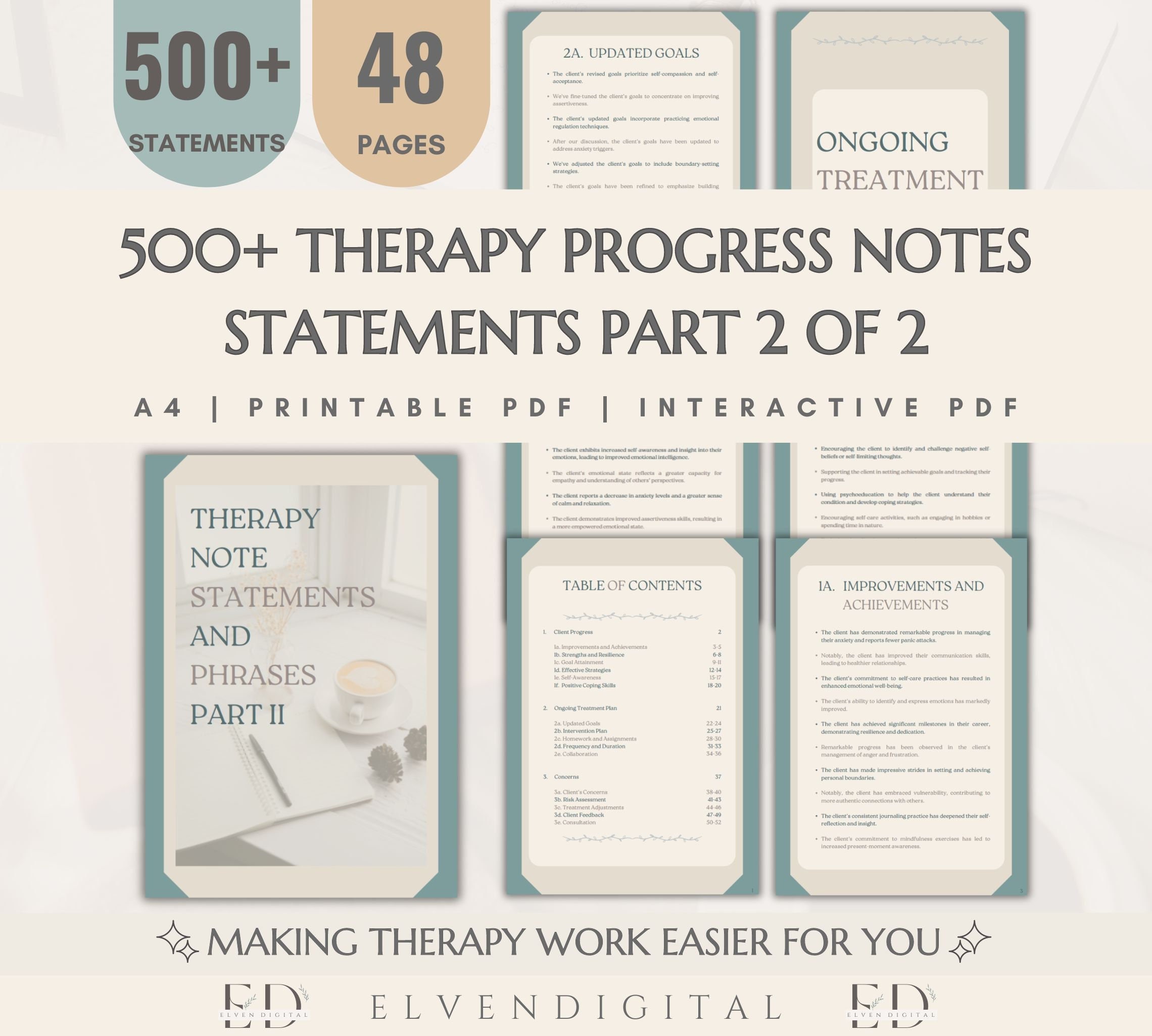 Report Writing Progress Notes for Therapists Psychotherapy Work Therapy ...