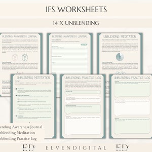 Internal Family Systems Cheat Sheets IFS Therapy Worksheets IFS ...
