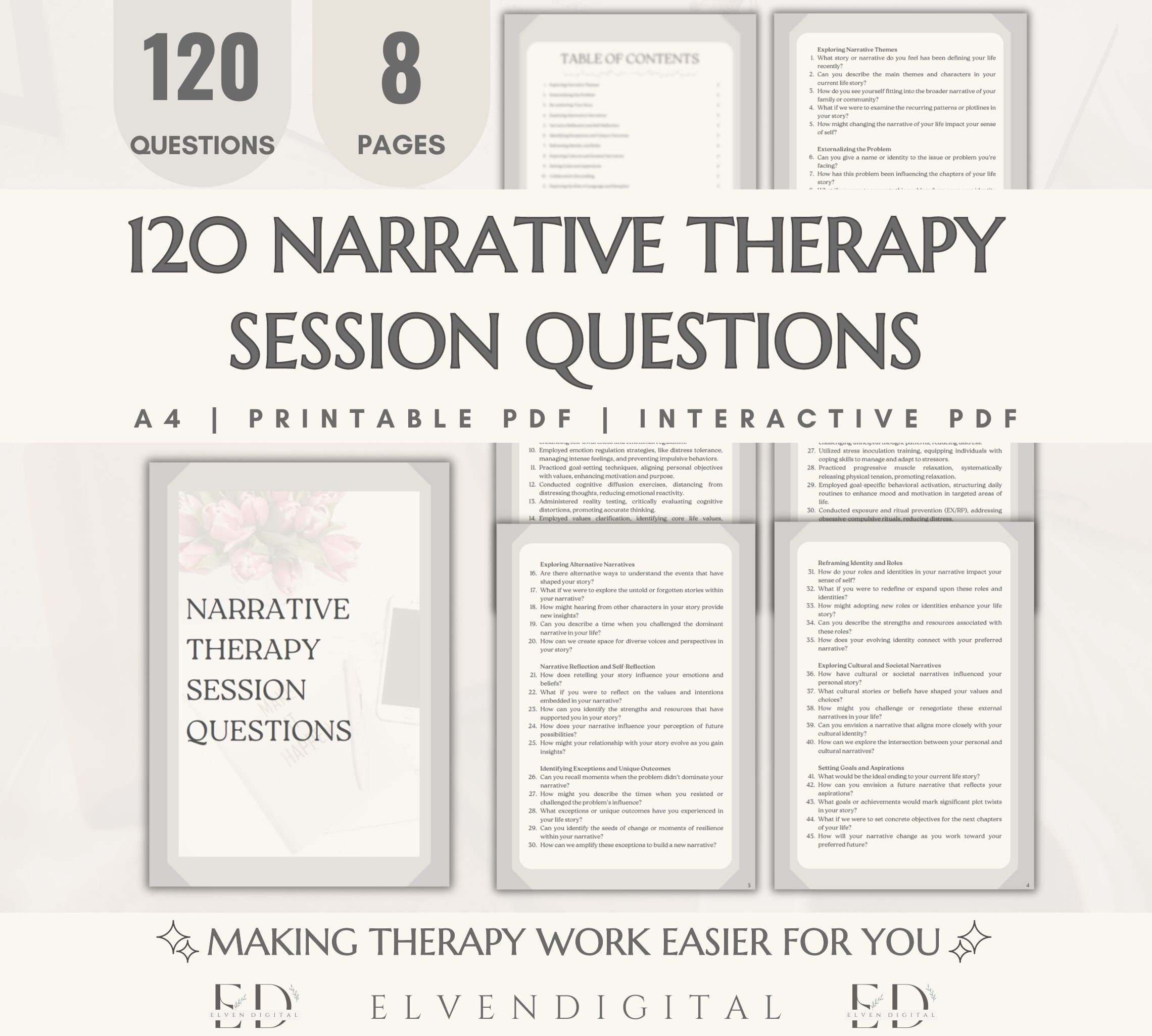 Narrative Therapy Questions Narrative Therapist Session Plan Narrative ...
