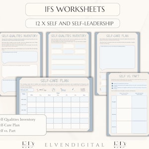 Internal Family Systems Worksheets IFS Cheat Sheets Parts Mapping ...