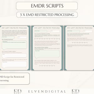 EMDR Worksheets for Therapist EMDR Bundle Therapy Scripts EMDR Handouts ...