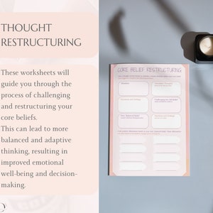 CBT Worksheets Core Beliefs Therapy Worksheet for Teens and Adults ...