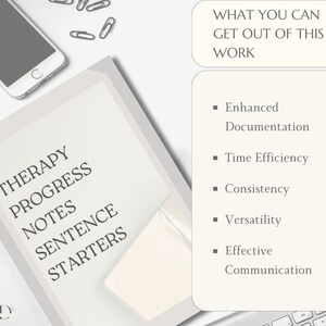 Therapy Progress Notes Sentence Starters Words Phrases Statements Cheat ...