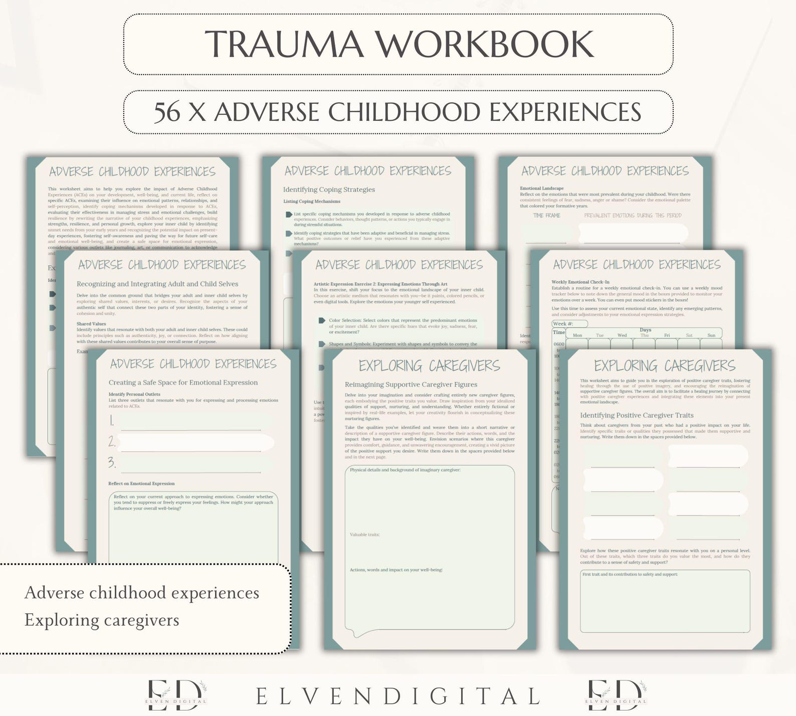 Trauma Worksheets for Therapist Trauma Bundle Therapy Scripts Trauma ...