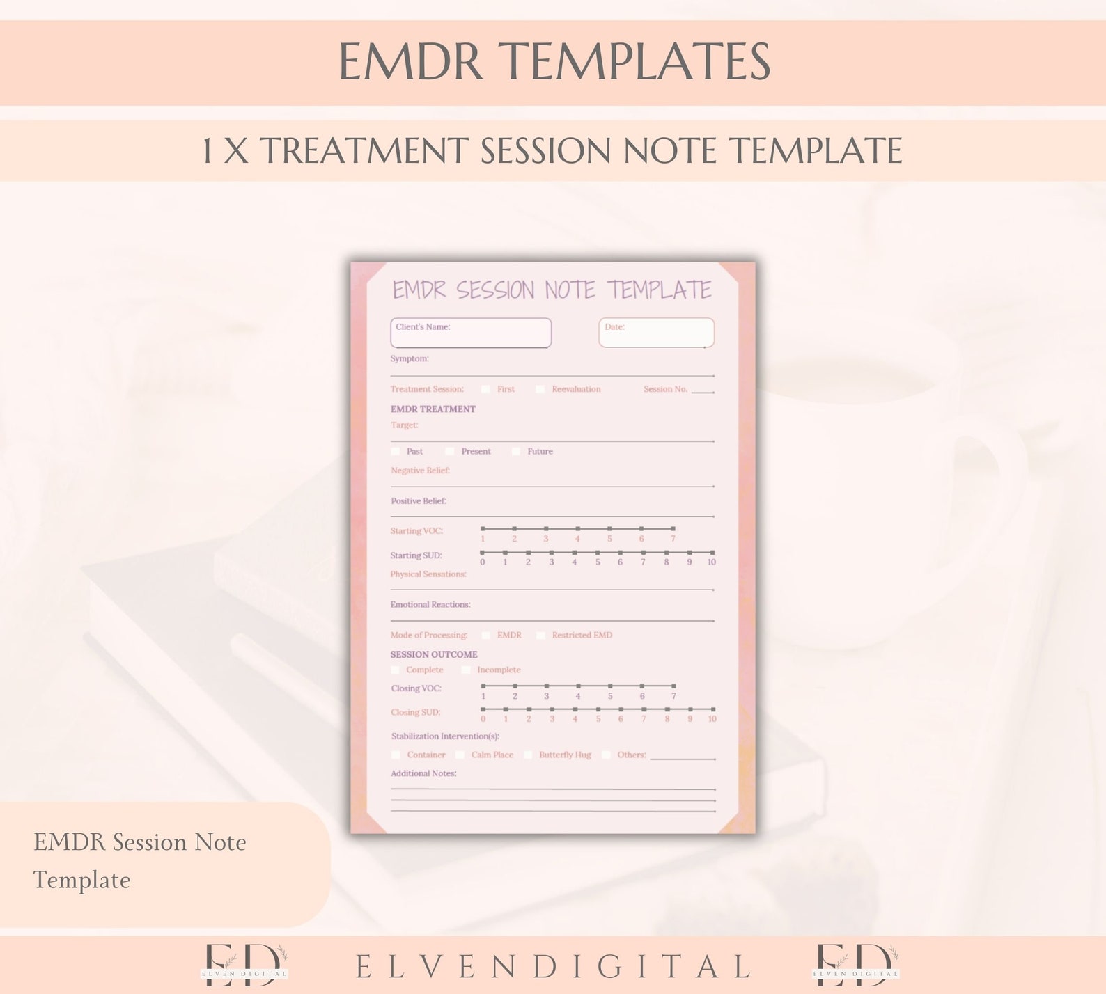 EMDR Worksheet Bundle EMDR Script for Therapist EMDR Therapy Worksheets ...