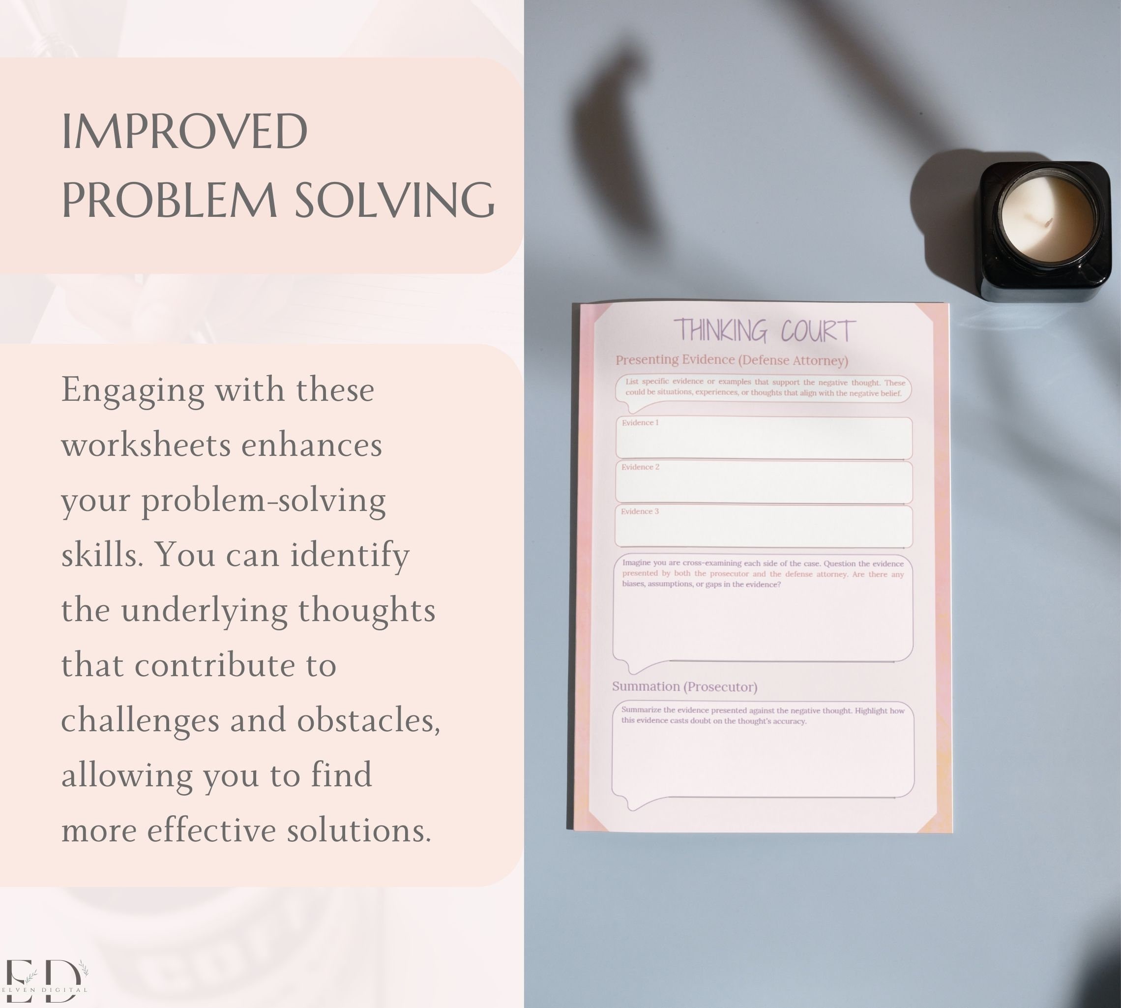 CBT for Anxiety CBT Worksheets for Teen and Adult Challenging Anxious ...