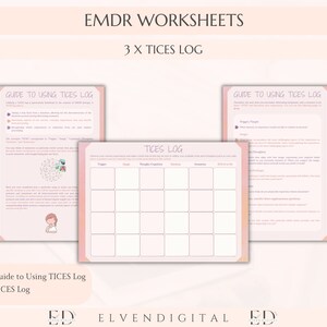 EMDR Worksheet Bundle EMDR Script for Therapist EMDR Therapy Worksheets ...