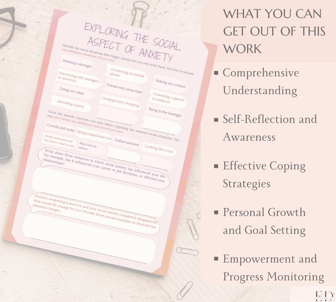 Anxiety Worksheets for Therapist Anxiety Coping Skills Worksheets for ...