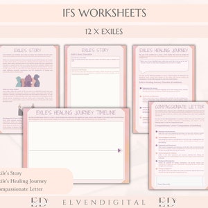 IFS Resource Bundle Parts Work Worksheets IFS Cards Internal Family ...