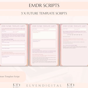 EMDR Worksheet Bundle EMDR Script for Therapist EMDR Therapy Worksheets ...