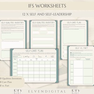 Internal Family Systems Cheat Sheets IFS Therapy Worksheets IFS ...