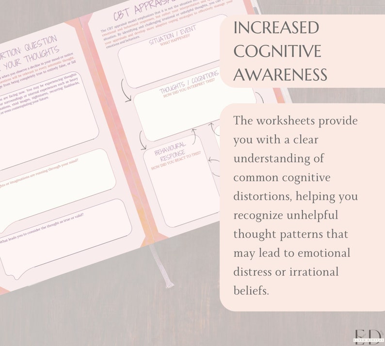 Cognitive Distortion Worksheets Therapy Cognitive Psychology Worksheets ...