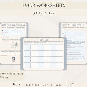 EMDR Worksheet Bundle Eye Movement Psychotherapy Bundle EMDR Scripts ...