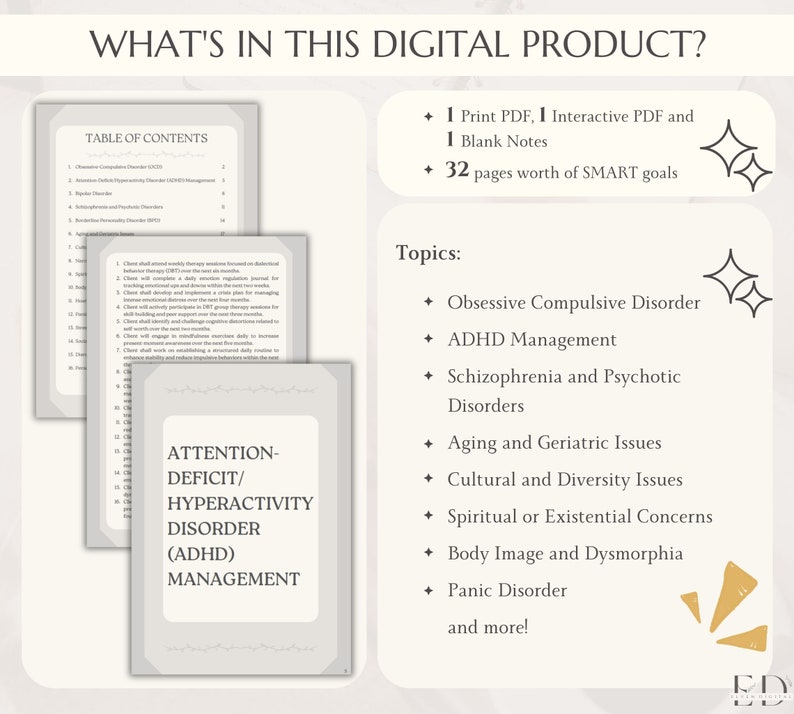 SMART Goals Treatment Planning Guide for Therapist Progress Notes ...