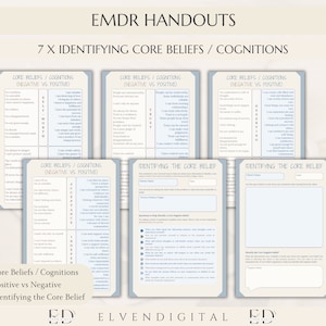 EMDR Worksheet Bundle Eye Movement Psychotherapy Bundle EMDR Scripts ...