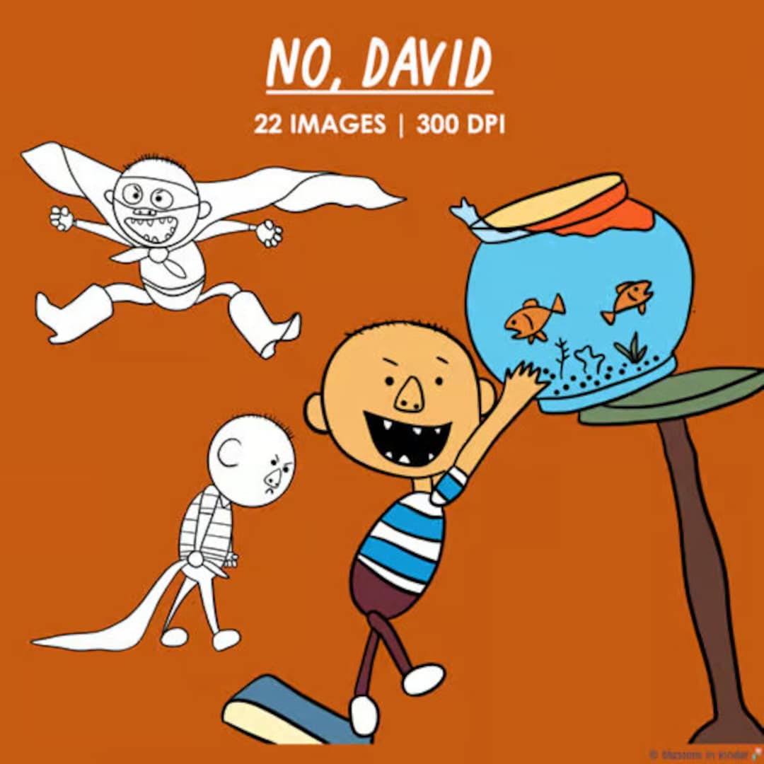 No, David Clipart - Etsy